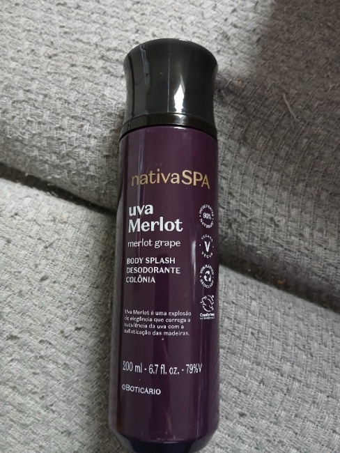 Body Splash Desodorante Colônia Nativa Spa Uva Merlot 200ml | O Boticário
