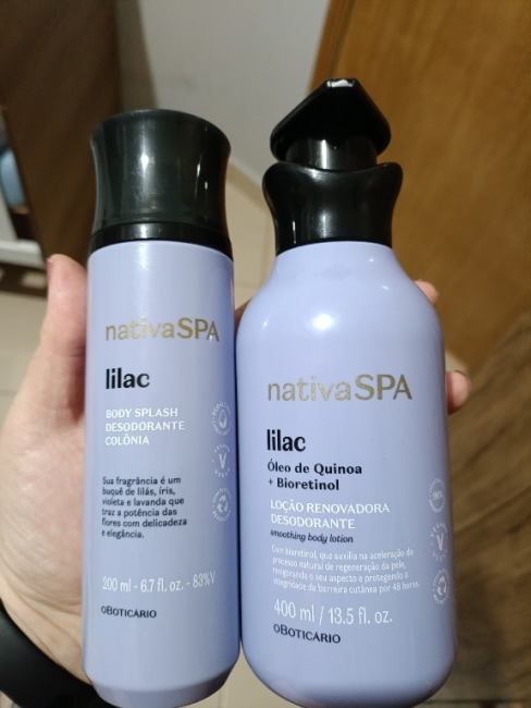 Combo Nativa Spa Lilac: Loção Corporal 400ml + Body Splash 200ml | O ...