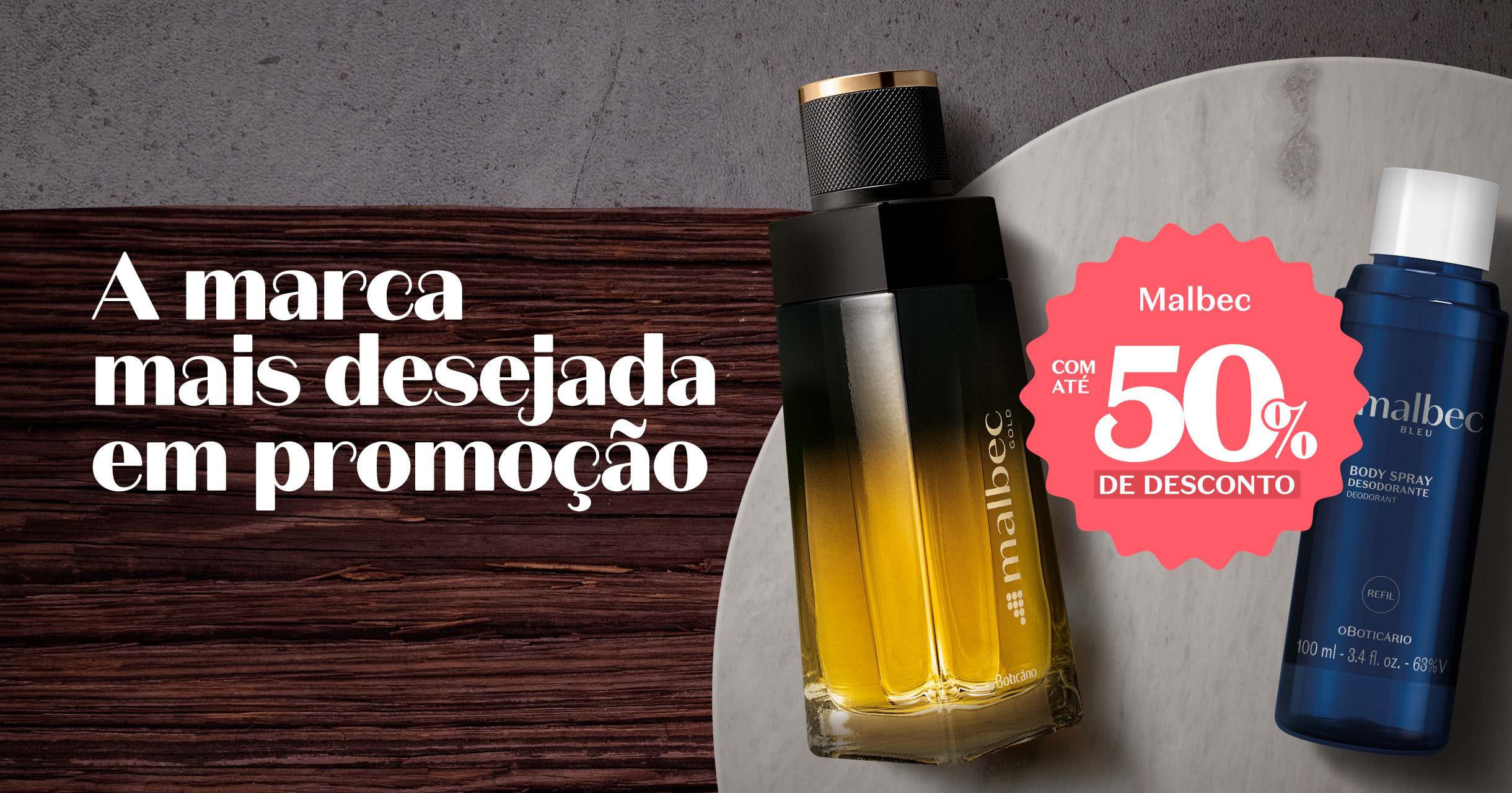 Malbec: Colônia, Desodorante e Kits | O Boticário