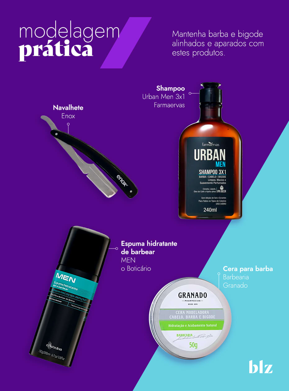 Modele barba e bigode para seu formato de rosto - Beleza na Web