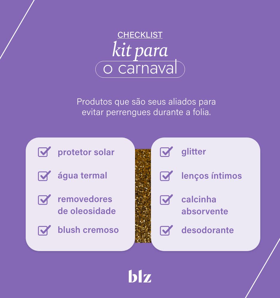 8 produtos para montar um kit de Carnaval infalível - Beleza na Web