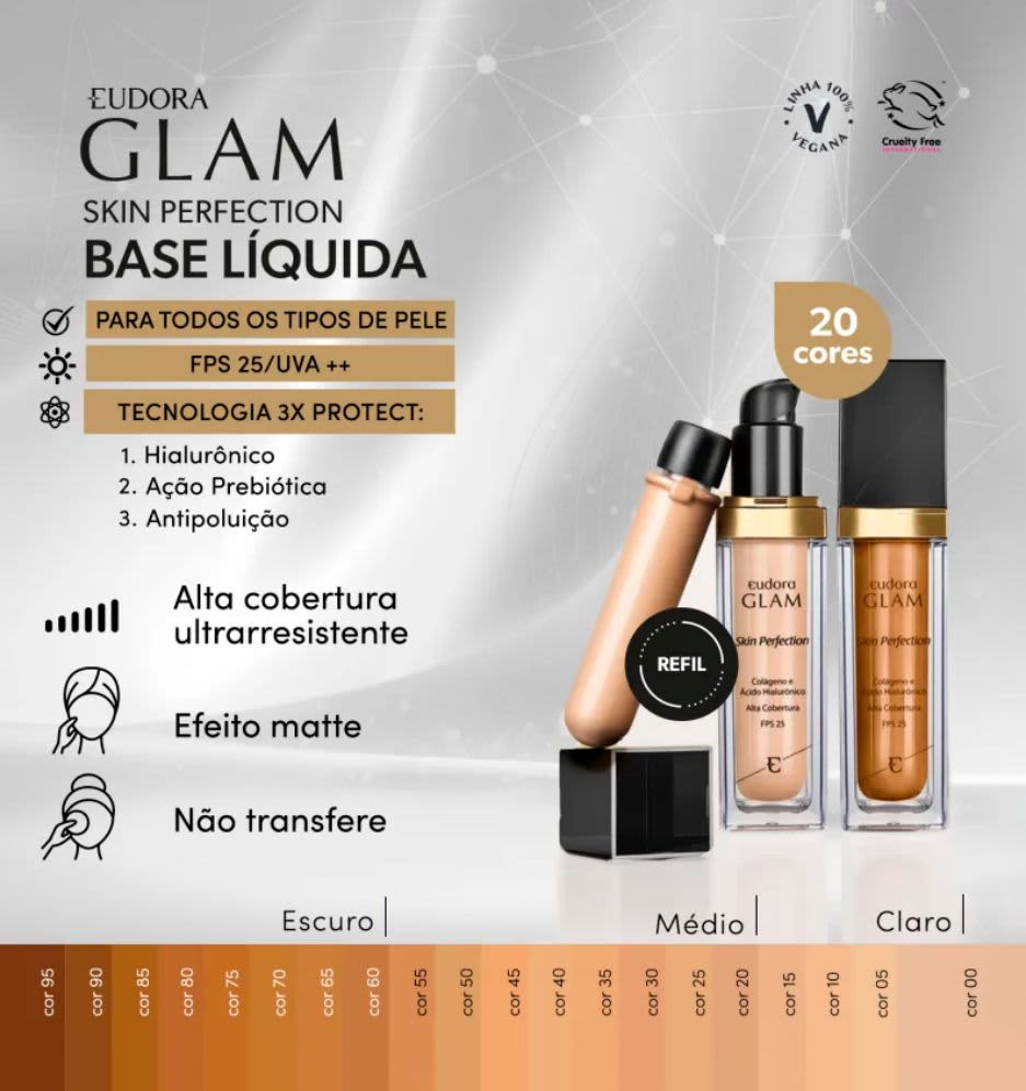 Bases Eudora: entenda os tons e encontre a sua - Beleza na Web