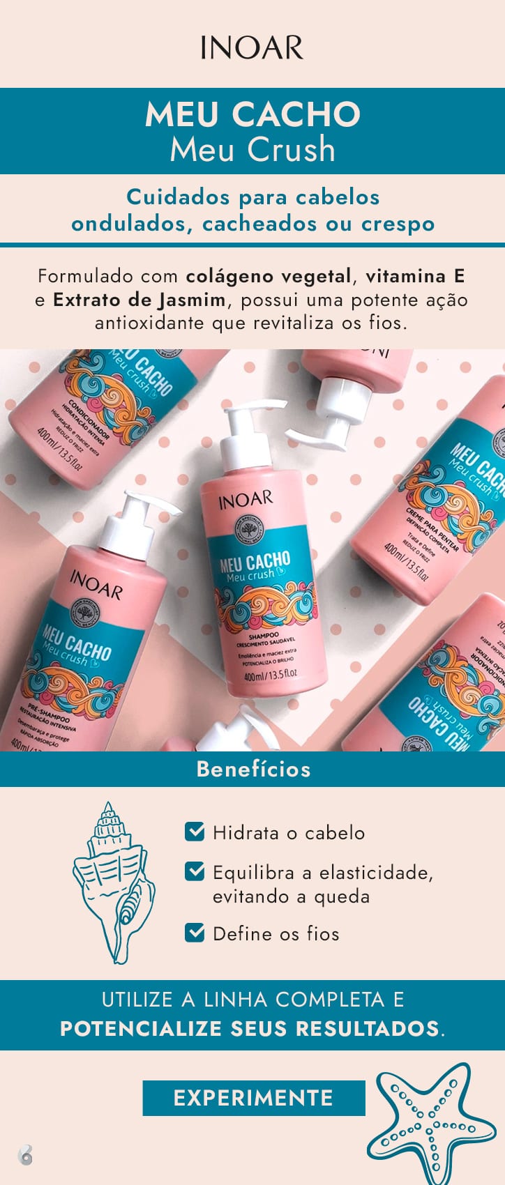 Shampoo Inoar Meu Cacho, Meu Crush | Beleza na Web