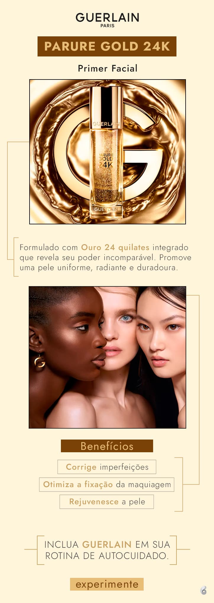 Primer Facial Guerlain Parure Gold 24K | Beleza na Web