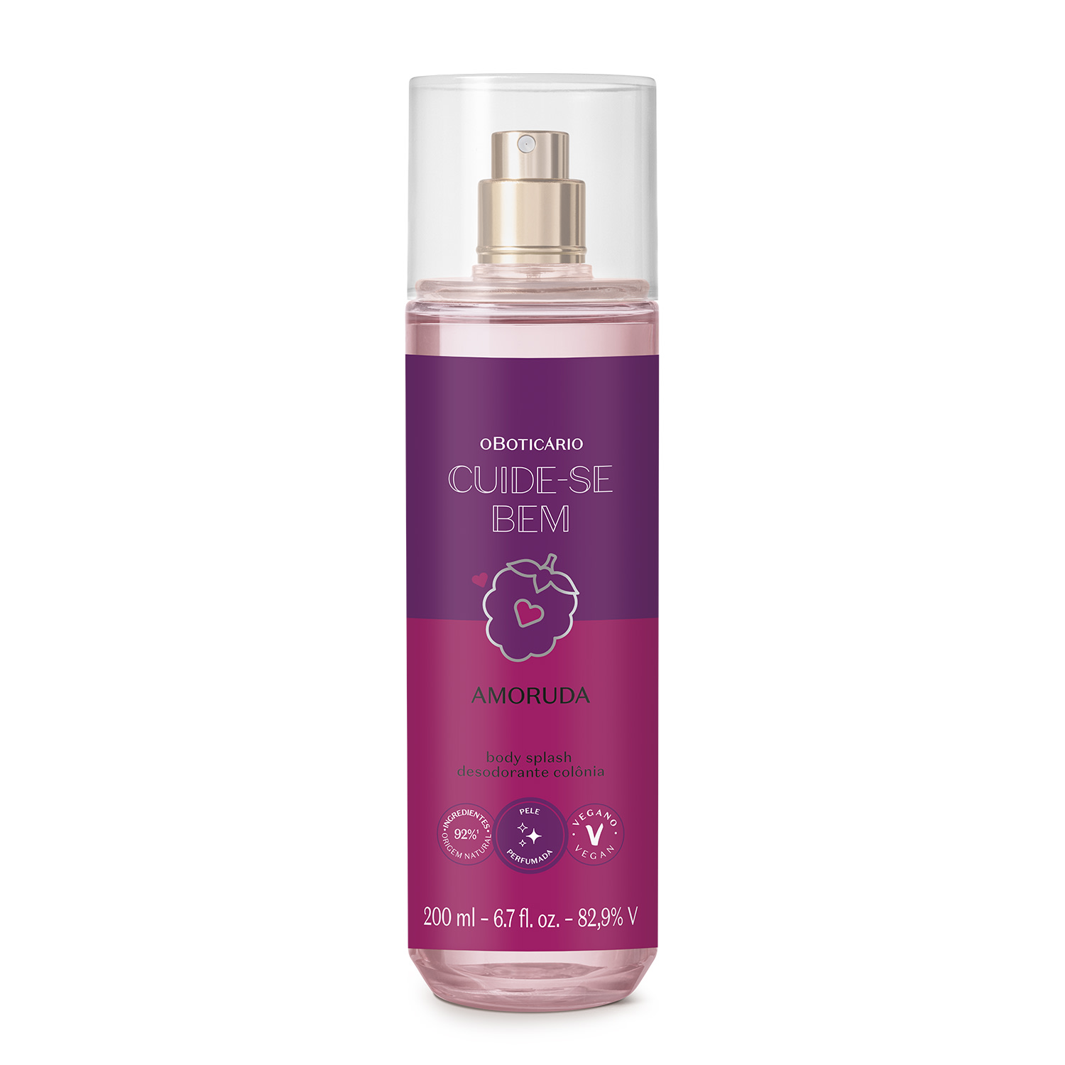 Body Splash Desodorante Colônia Cuide-se Bem Amoruda 200ml | O Boticario