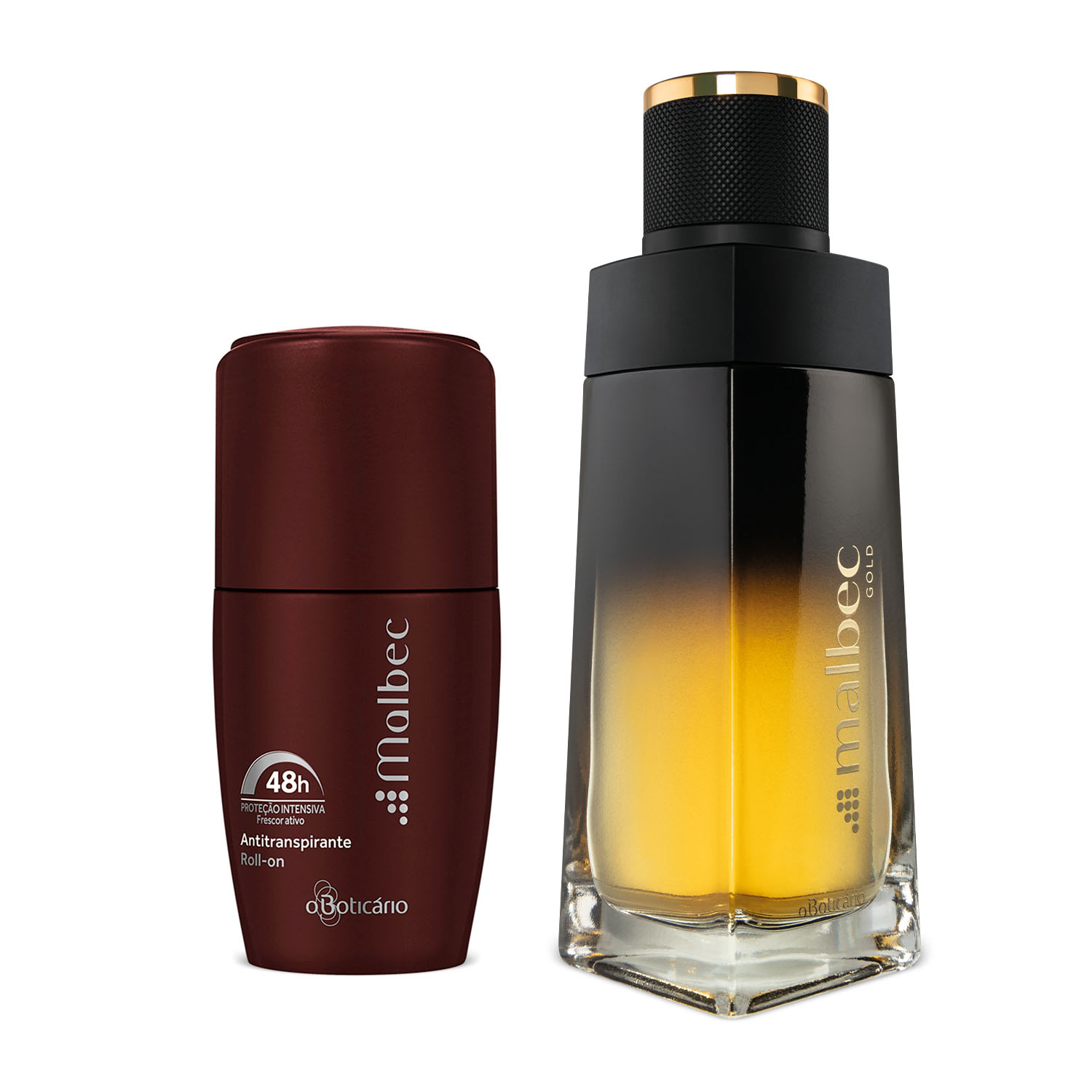 Combo Presente Malbec Gold: Desodorante Colônia 100ml + Desodorante Antitranspirante Roll On ...