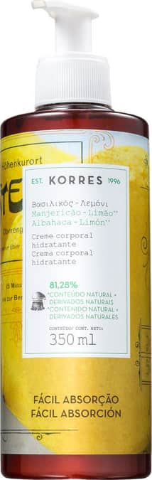 Creme Hidratante Korres Manjericão-Limão 350ml | Beleza na Web