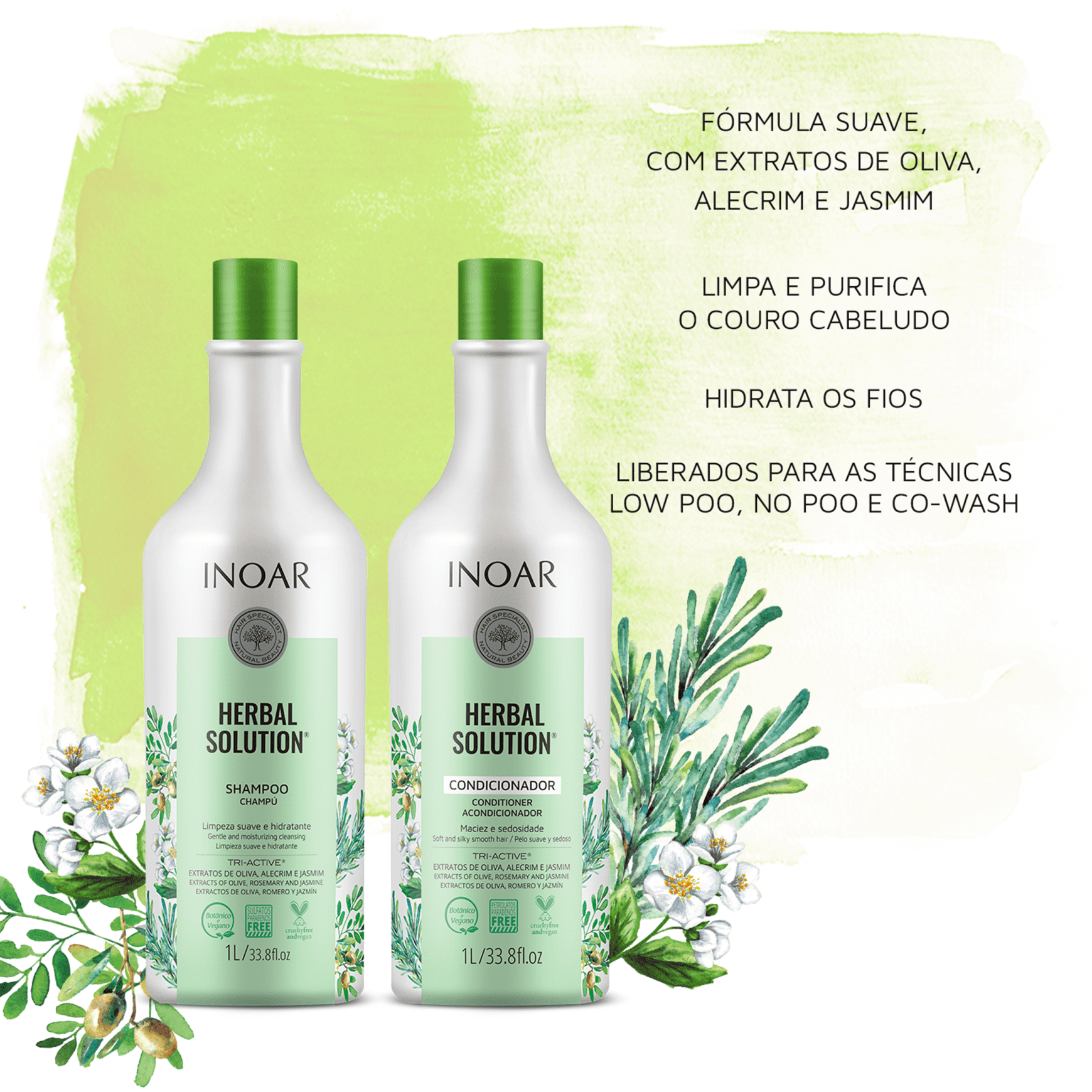 Shampoo Inoar Herbal Solution | Beleza na Web