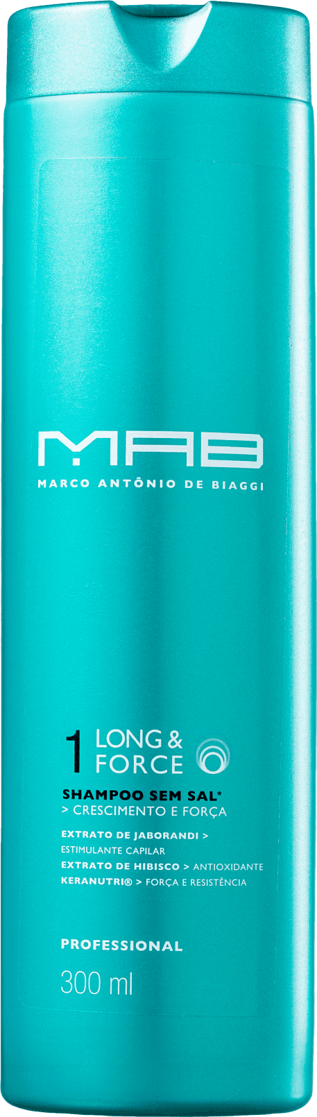 Shampoo MAB Marco Antônio de Biaggi Long & Force | Beleza na Web