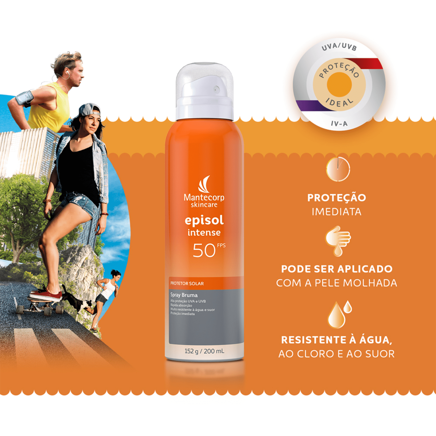 Protetor Solar Facial Episol Intense Bruma FPS 50 | Beleza na Web