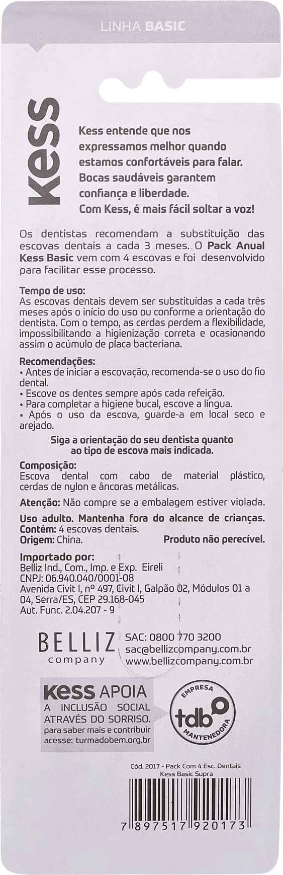 Kit Kess Basic Supra Quarteto | Beleza na Web