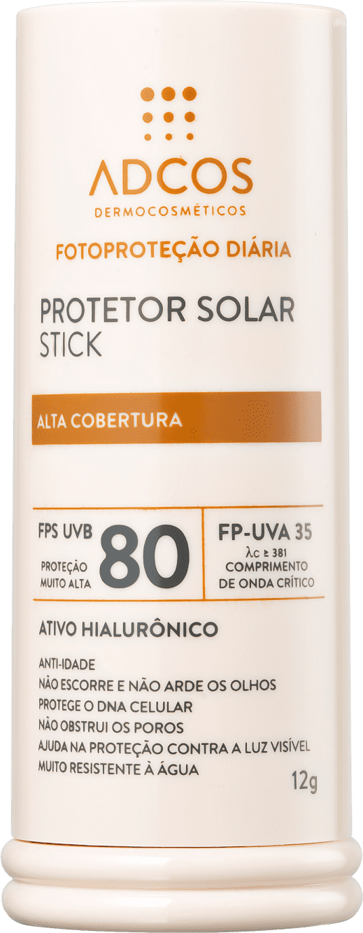 Protetor Solar Facial com Cor Adcos Fotoproteção Diária Stick | Beleza ...