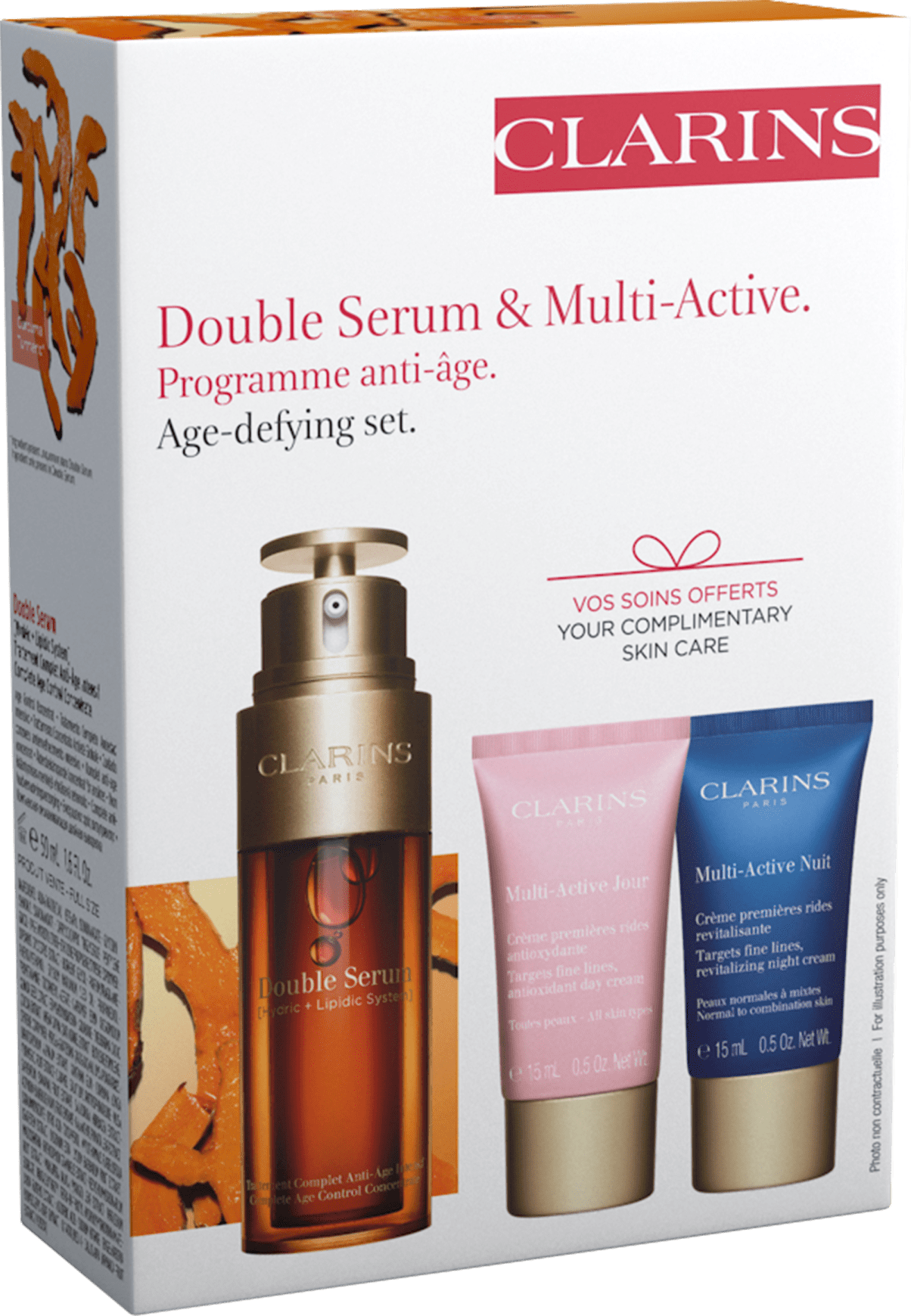 Kit Clarins Double Sérum & Multi-Active | Beleza na Web