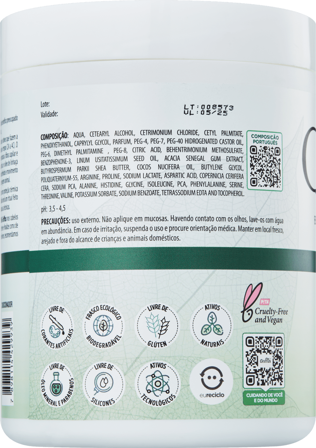 Creme para Pentear Griffus QÉR Beauty Cosmetics Curly Styling | Beleza ...