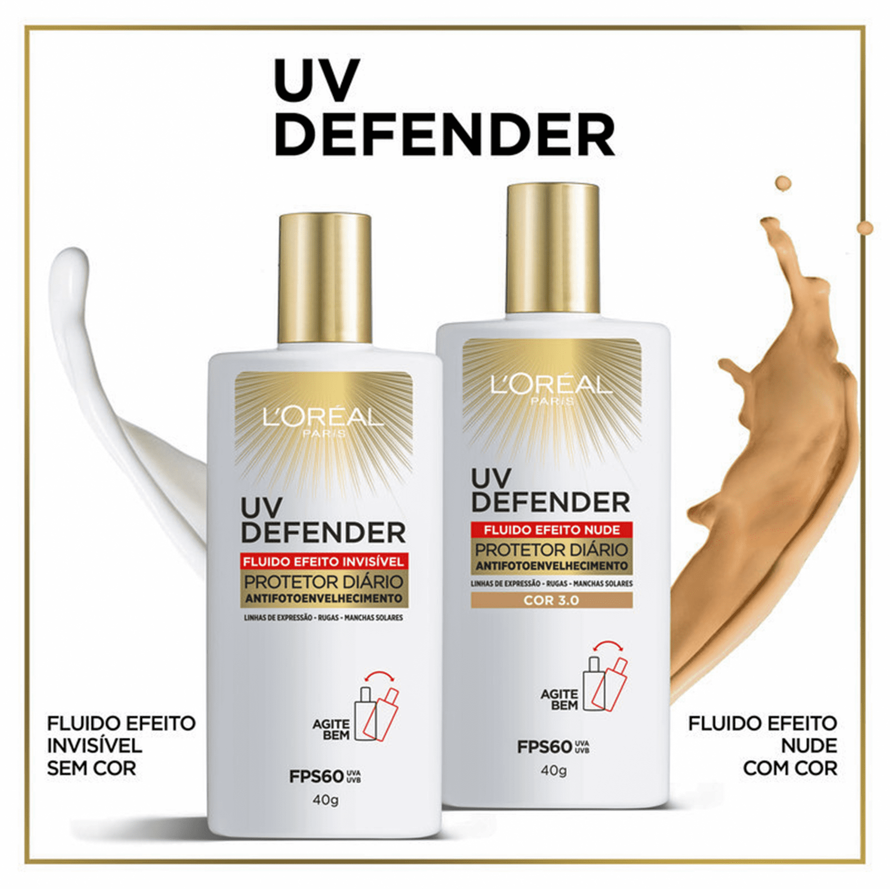 Protetor Solar L’oréal Paris UV Defender FPS60 | Beautybox