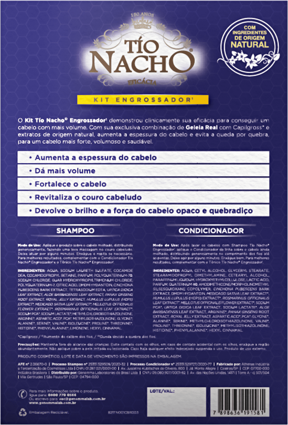 Kit Tio Nacho Engrossador | Beleza Na Web