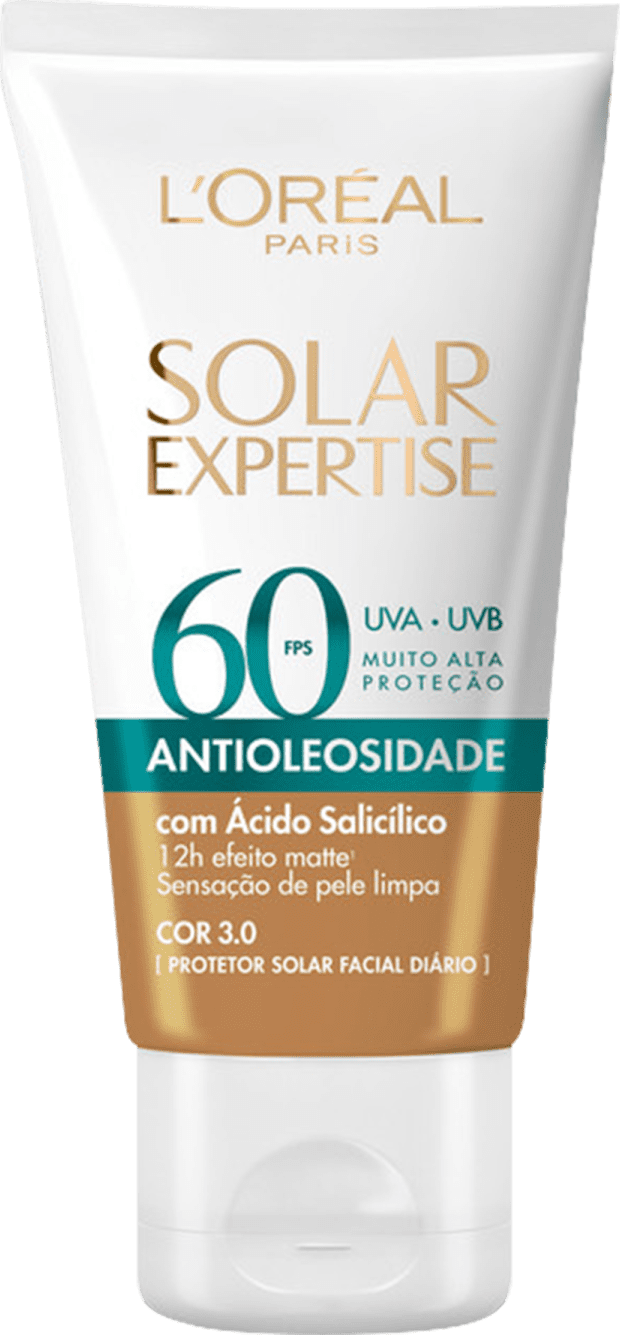 Protetor Solar Facial com Cor L'Oréal Paris Solar Expertise ...