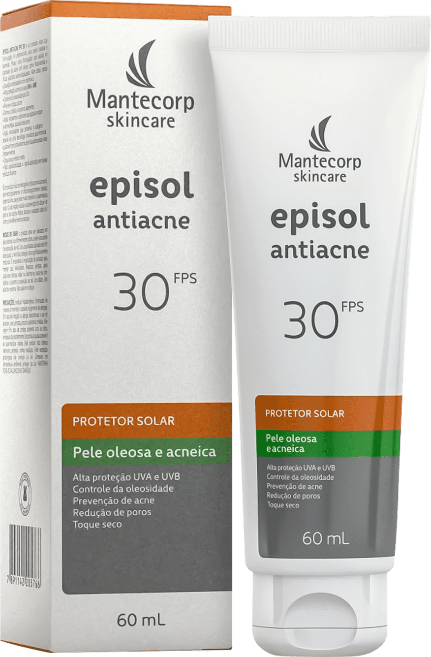 Protetor Solar Mantecorp Episol Antiacne FPS 30 | Beleza na Web