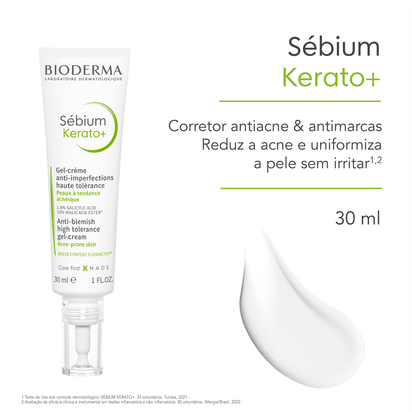 Gel Creme Antiacne Bioderma Sébium Kerato+ | Beleza Na Web