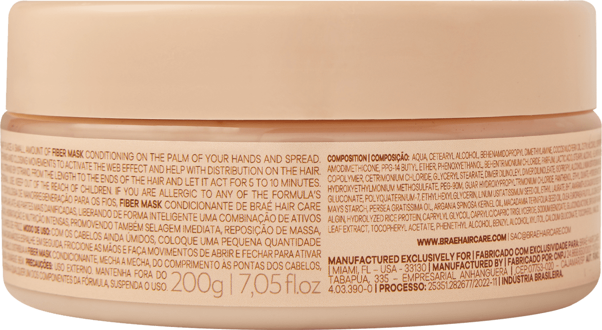 Máscara Capilar Braé Fiber Mask Efeito Teia | Beleza na Web