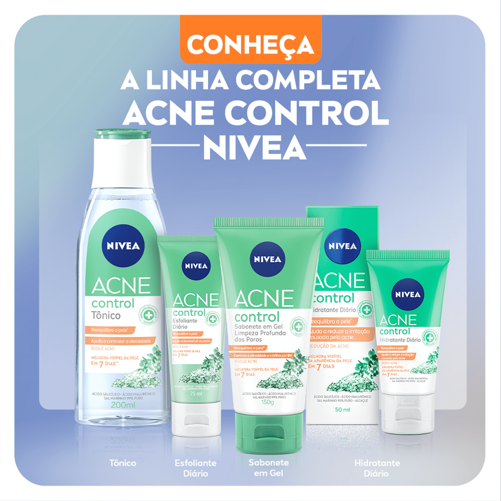 Sabonete Facial em Gel NIVEA Acne Control | Beleza na Web