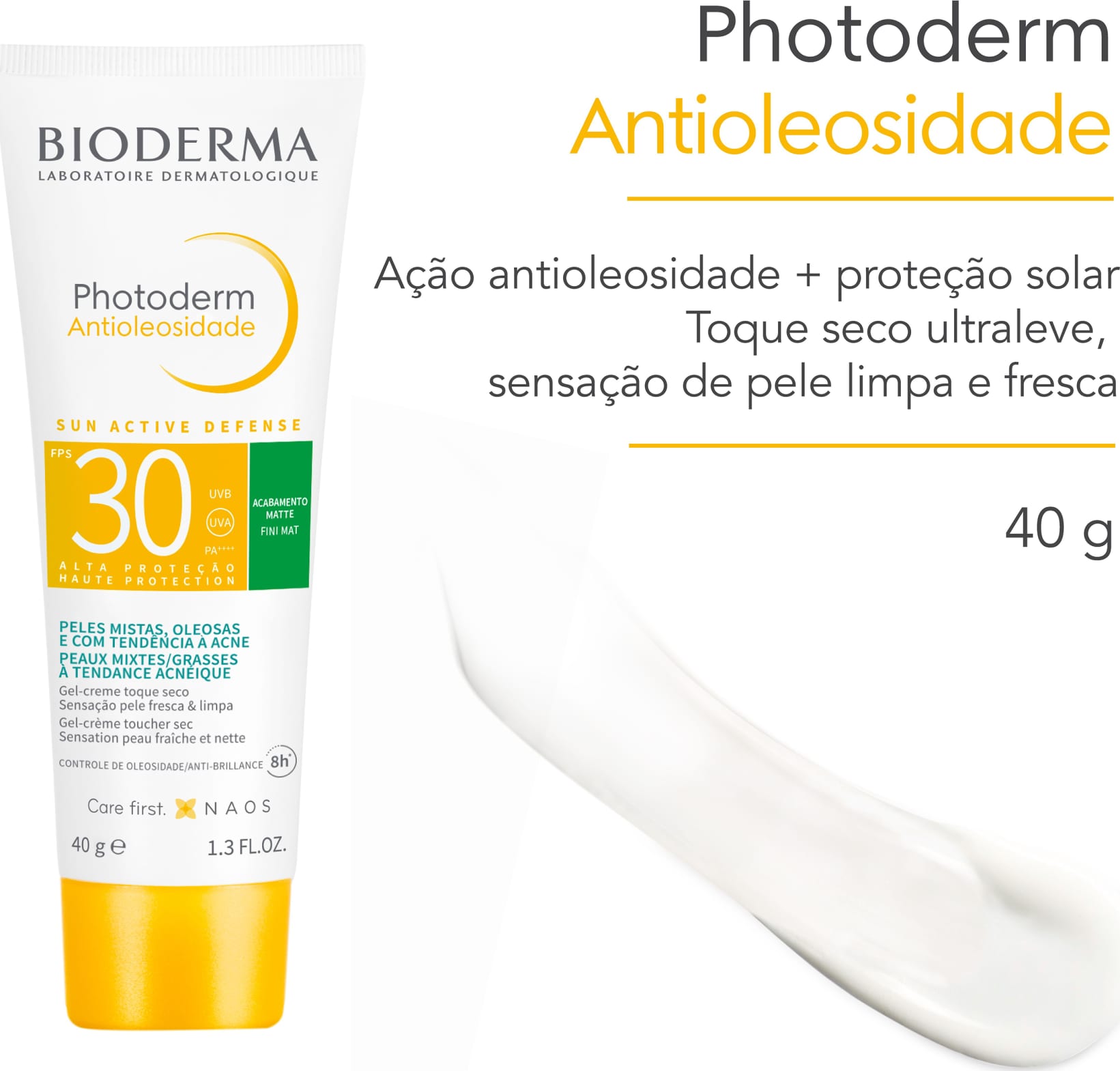 Protetor Bioderma Photoderm Antioleosidade Neutro FPS 30 | Beleza na Web