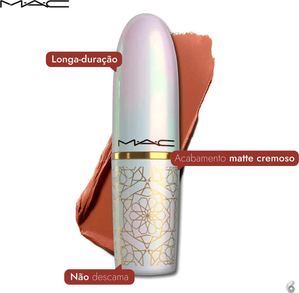 Batom Matte M.A.C Pearlescence Set in Stone | Beleza Na Web