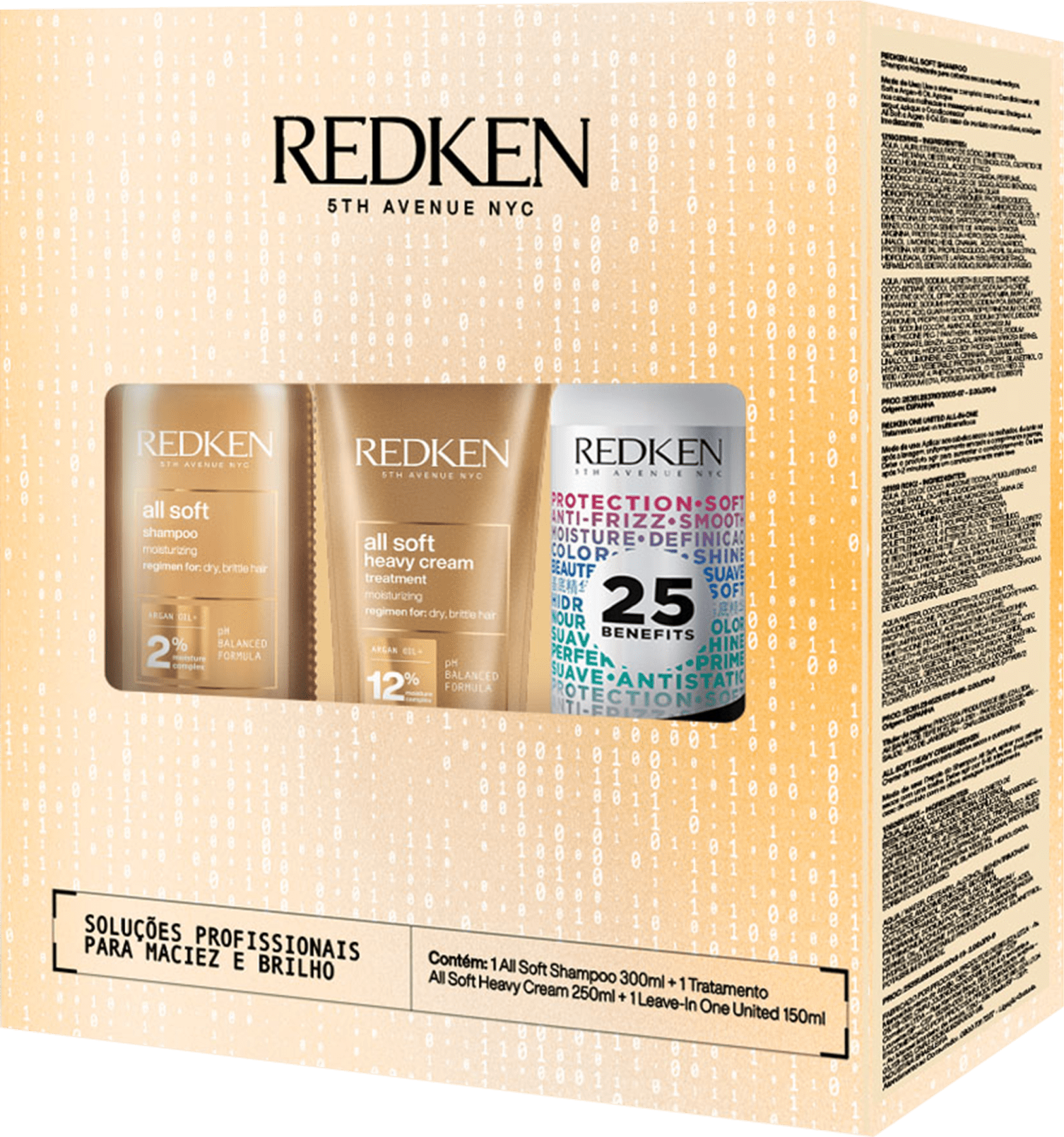Kit Redken All Soft & One United 25 Benefits | Beleza na Web