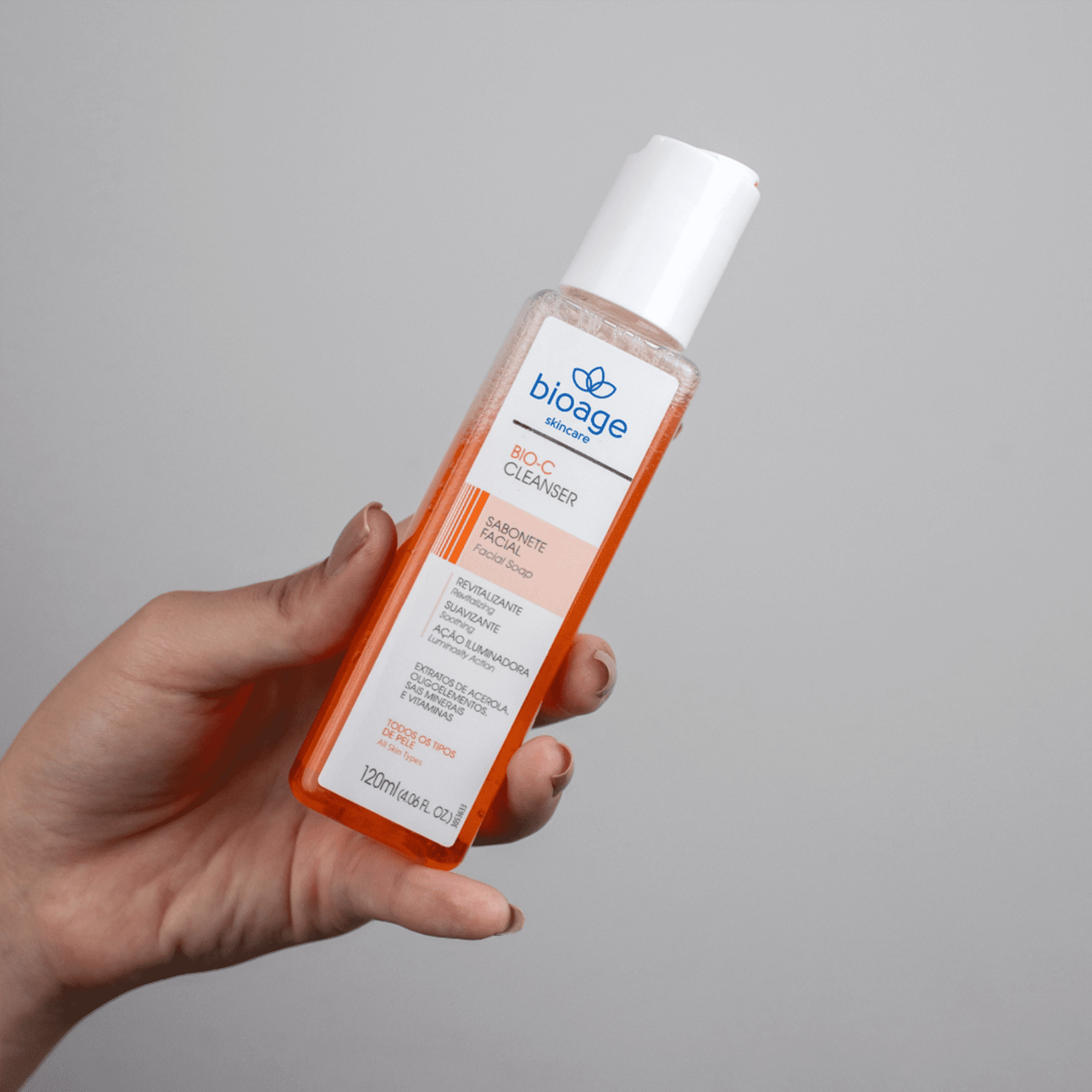 Sabonete Líquido Facial Bioage Bio-C | Beleza Na Web