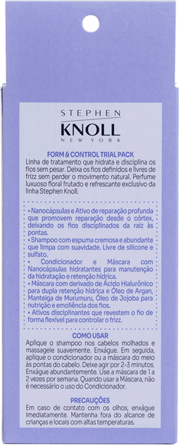 Kit Stephen Knoll Form & Control Trial Set | Beleza na Web
