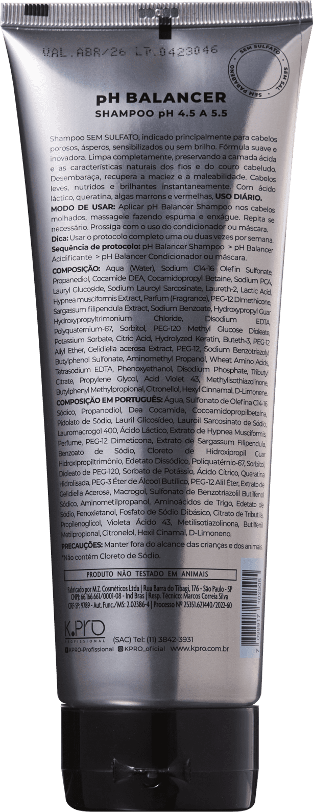Shampoo K.Pro pH Balancer | Beleza na Web
