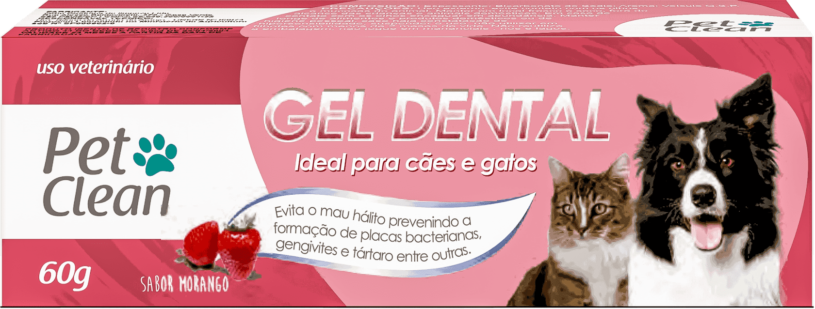Gel Dental para Cães Pet Clean Morango | Beleza na Web