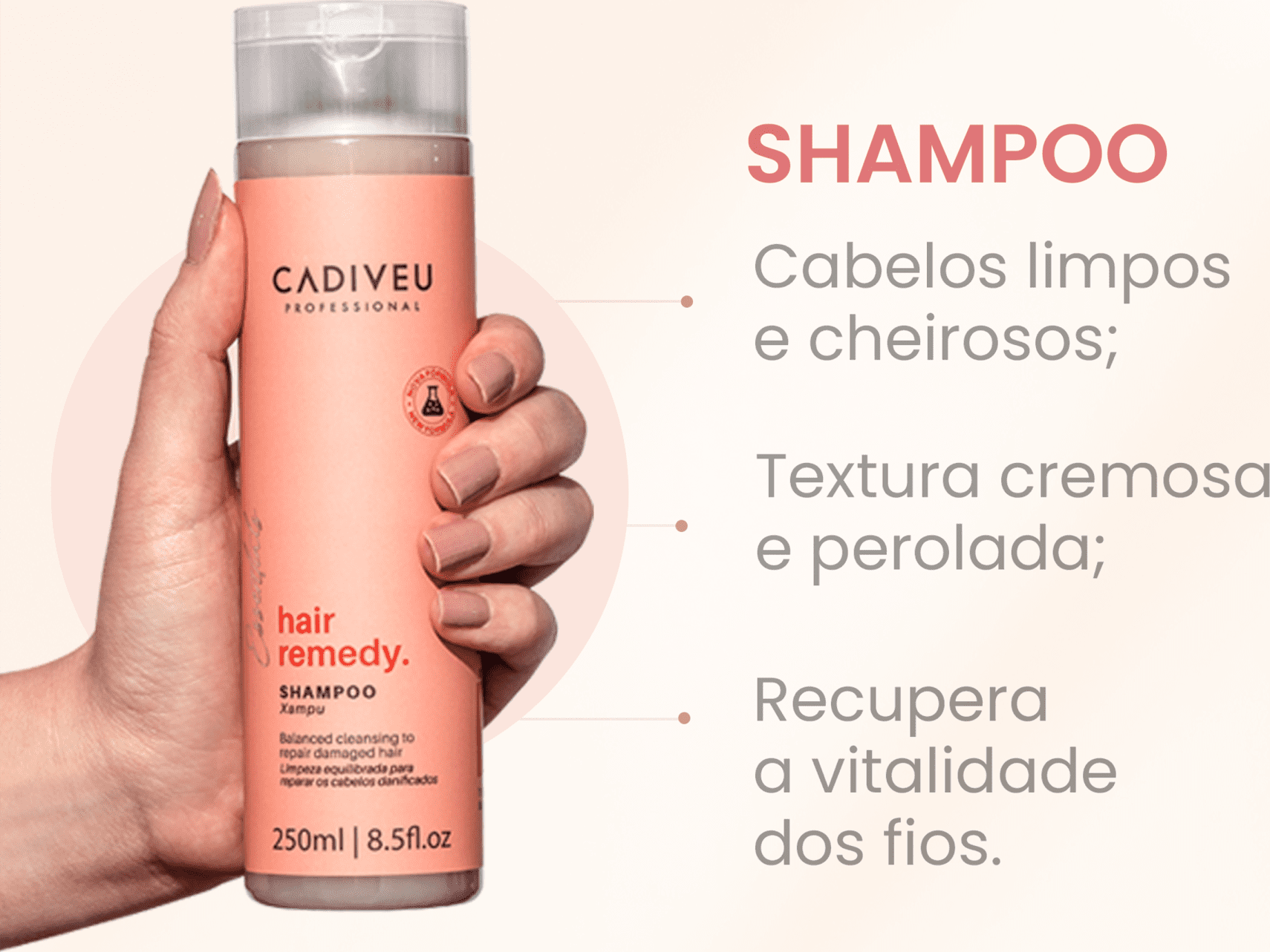 Shampoo Cadiveu Professional Hair Remedy | Beleza na Web