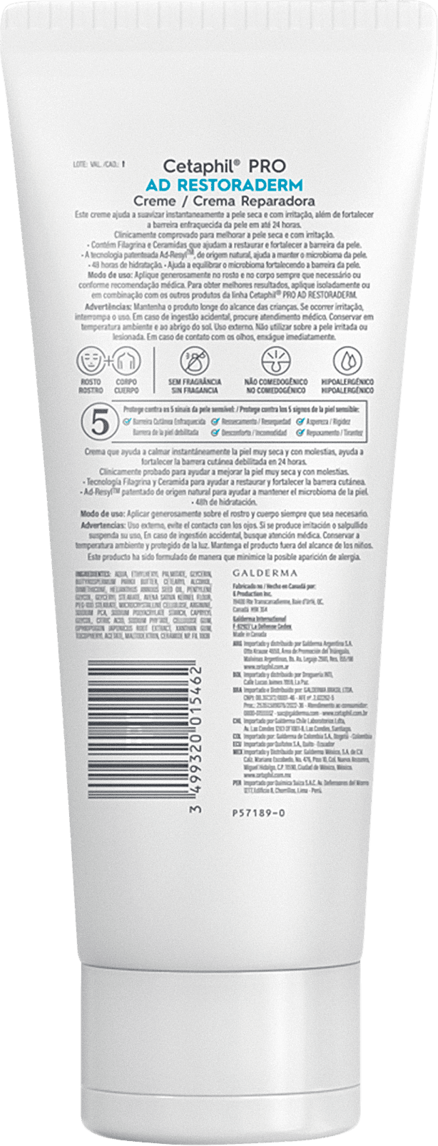 Creme Hidratante Cetaphil Pro AD Restoraderm | Beleza na Web