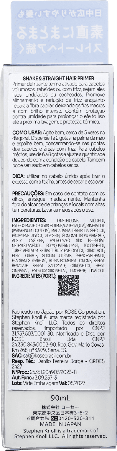 Primer Capilar Stephen Knoll Shake & Straight | Beleza na Web
