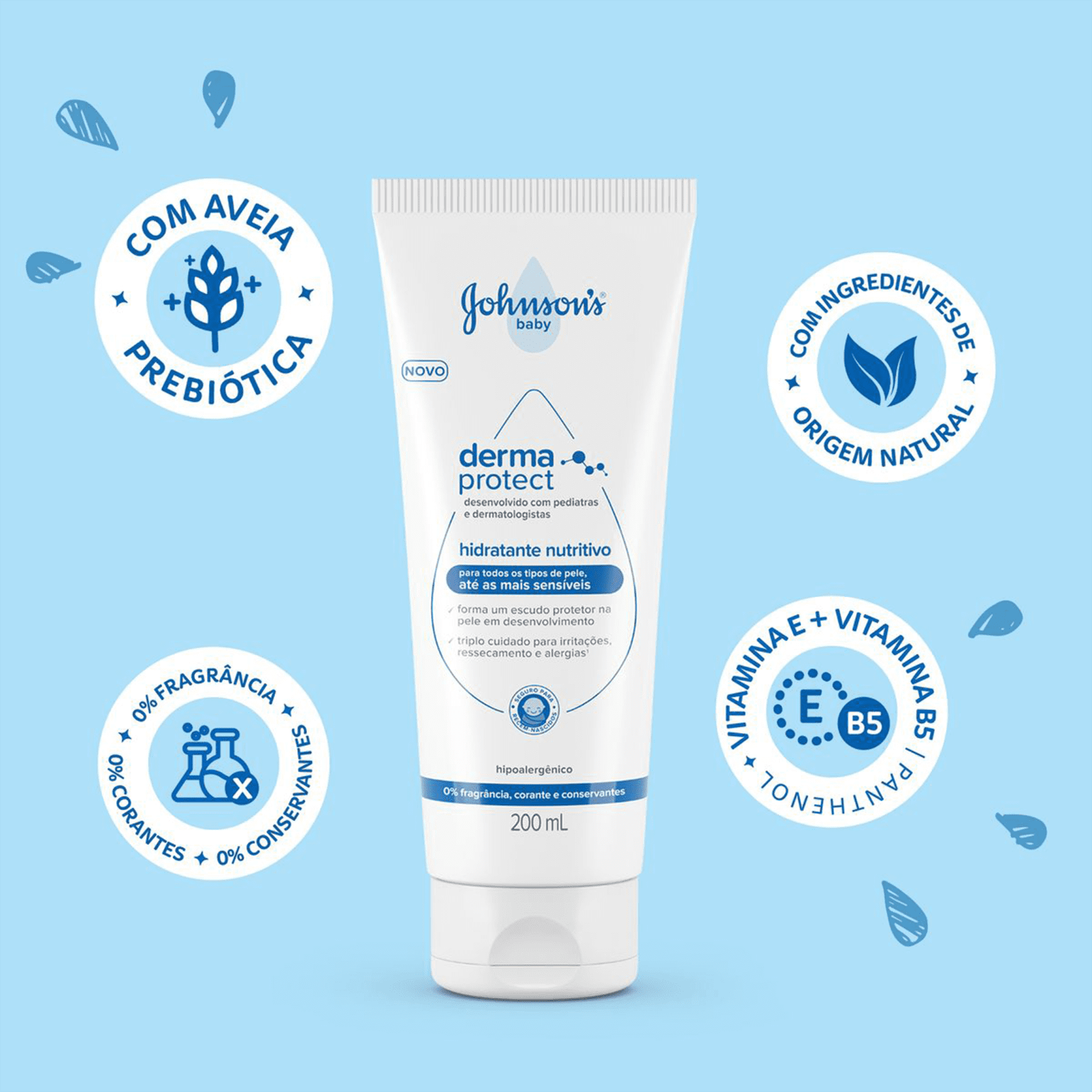Hidratante Nutritivo Johnson's Baby Derma Protect | Beautybox