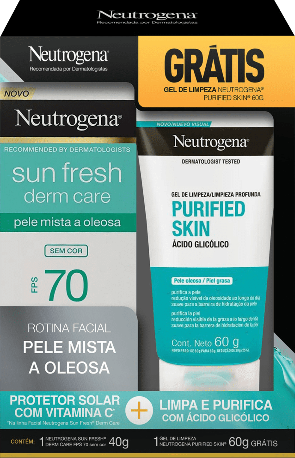Kit Neutrogena Sun Fresh Purified Skin | Beleza Na Web PRO Pro