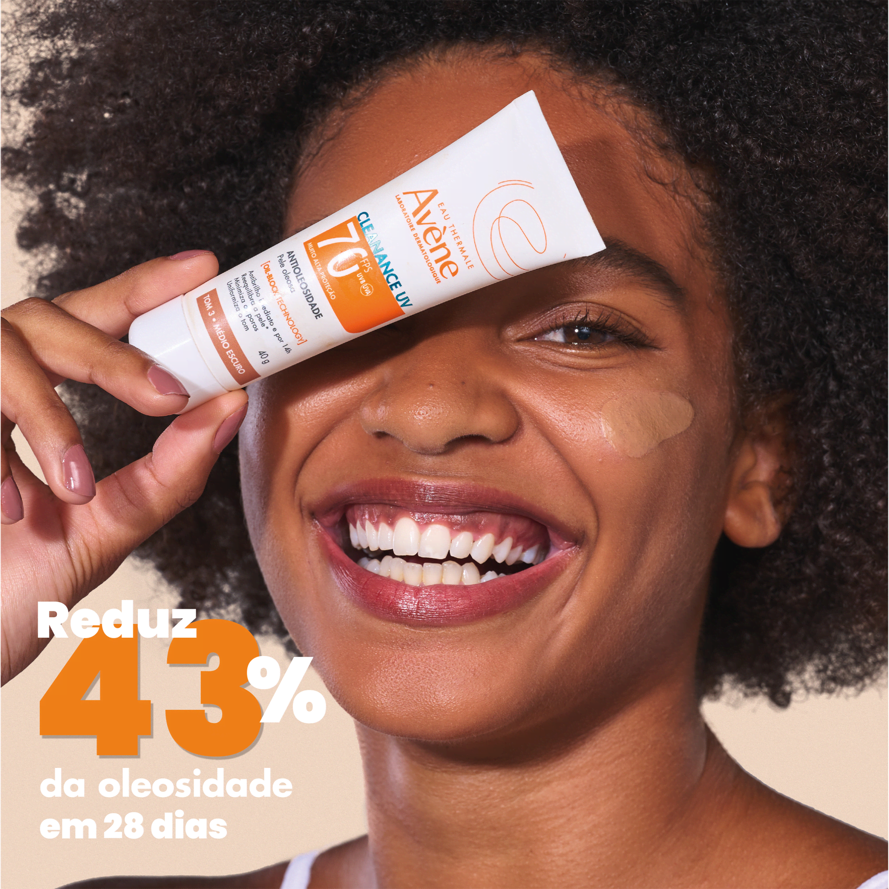 Protetor Solar Facial Avène Cleanance UV FPS70 | Beleza na Web