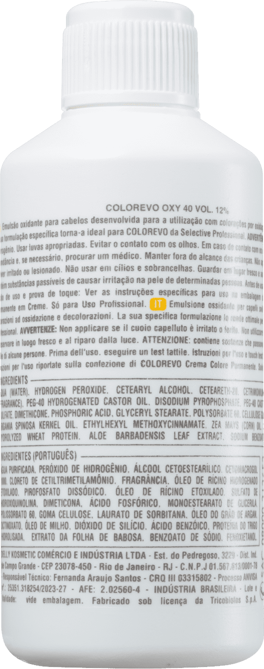 Emulsão Selective Professional Colorevo Oxy 40 Vol 60ml | Beleza na Web