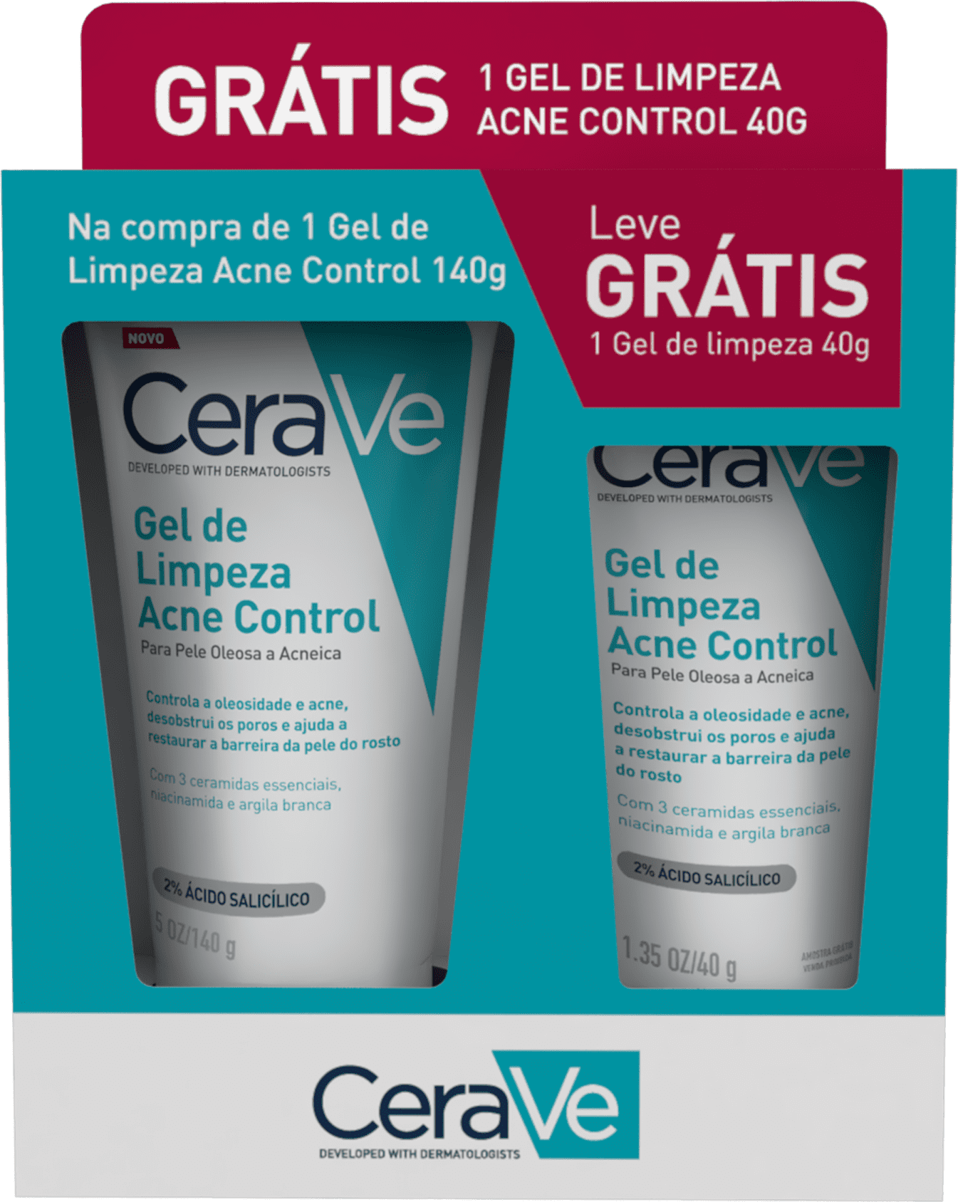 Kit CeraVe Acne Control Duo | Beleza Na Web PRO Pro
