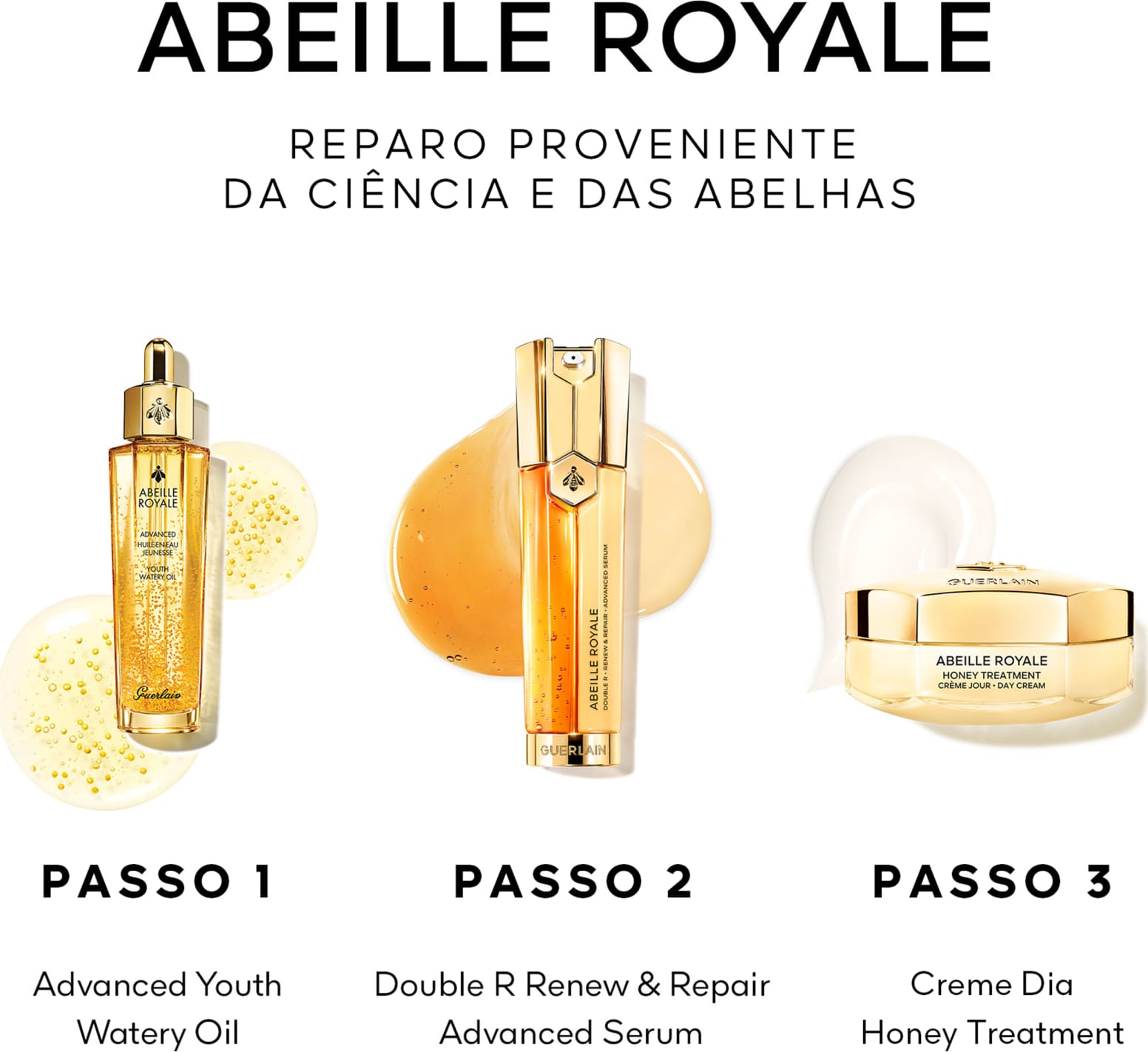 Kit Guerlain Abeille Royale Triplo Cuidado | Beleza na Web