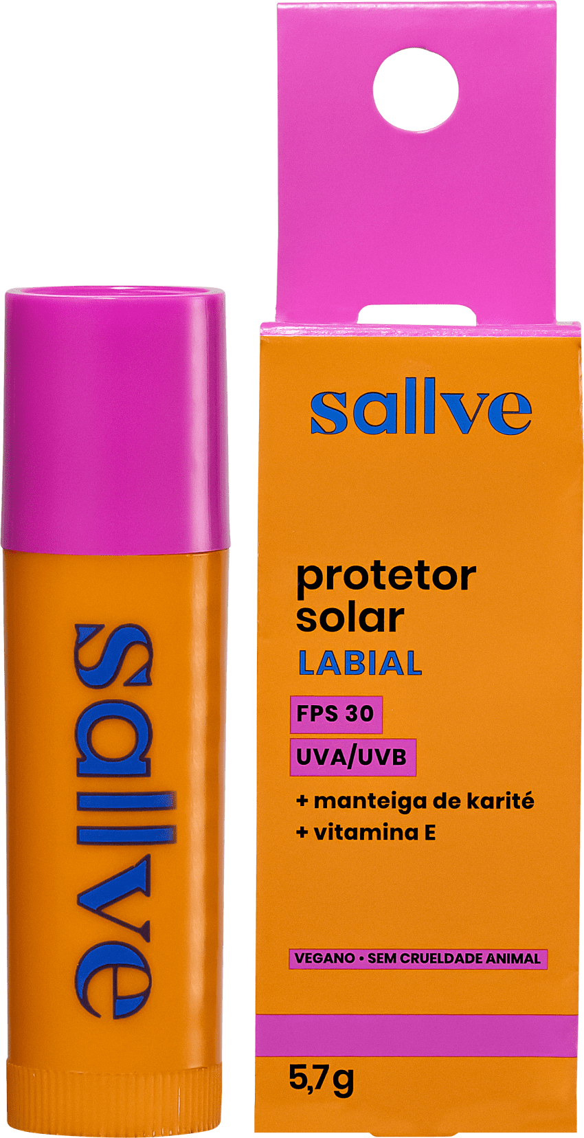 Protetor Solar Labial Sallve FPS30 | Beleza na Web