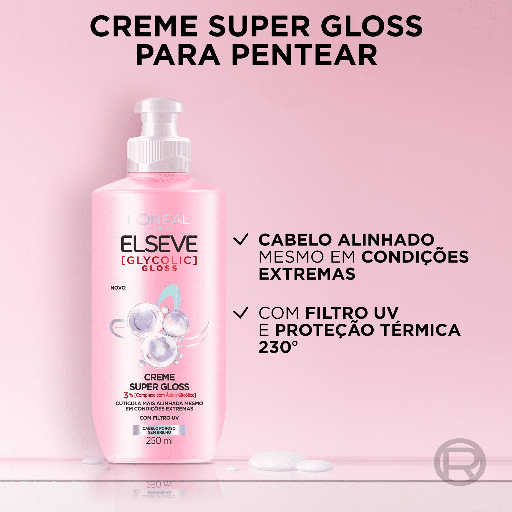 Creme para Pentear Elseve L’Oréal Paris Glycolic Gloss | Beleza na Web