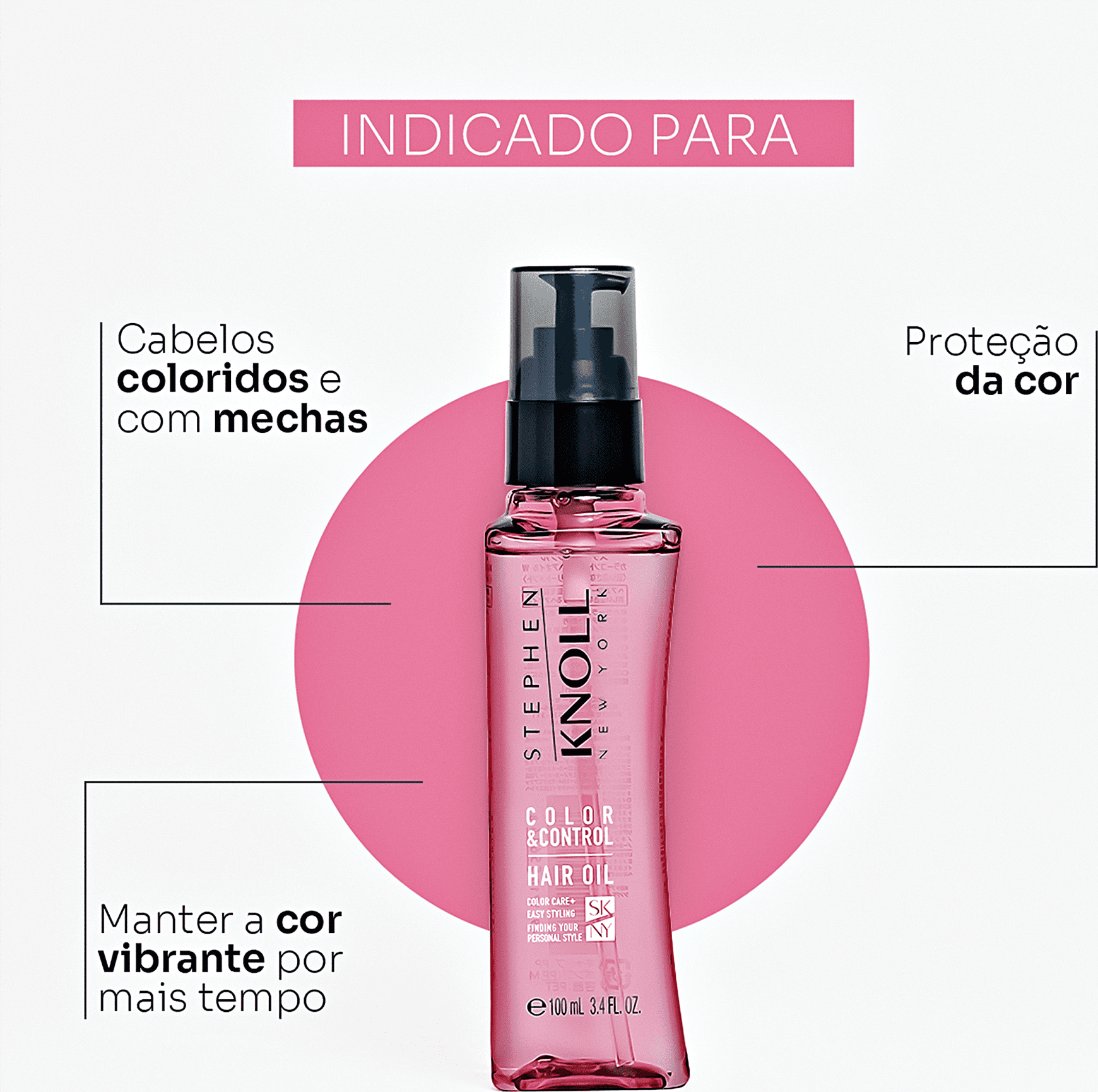 Óleo Capilar Stephen Knoll Color & Control Hair Oil | Beleza Na Web