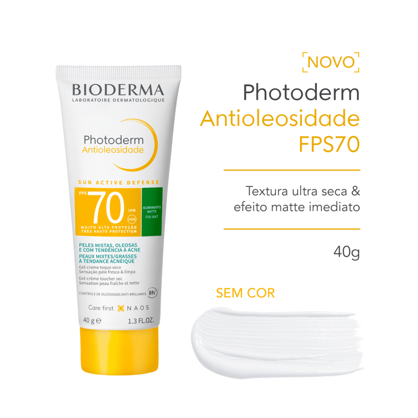 Protetor Solar Bioderma Photoderm Antioleosidade FPS 70 | Beleza na Web