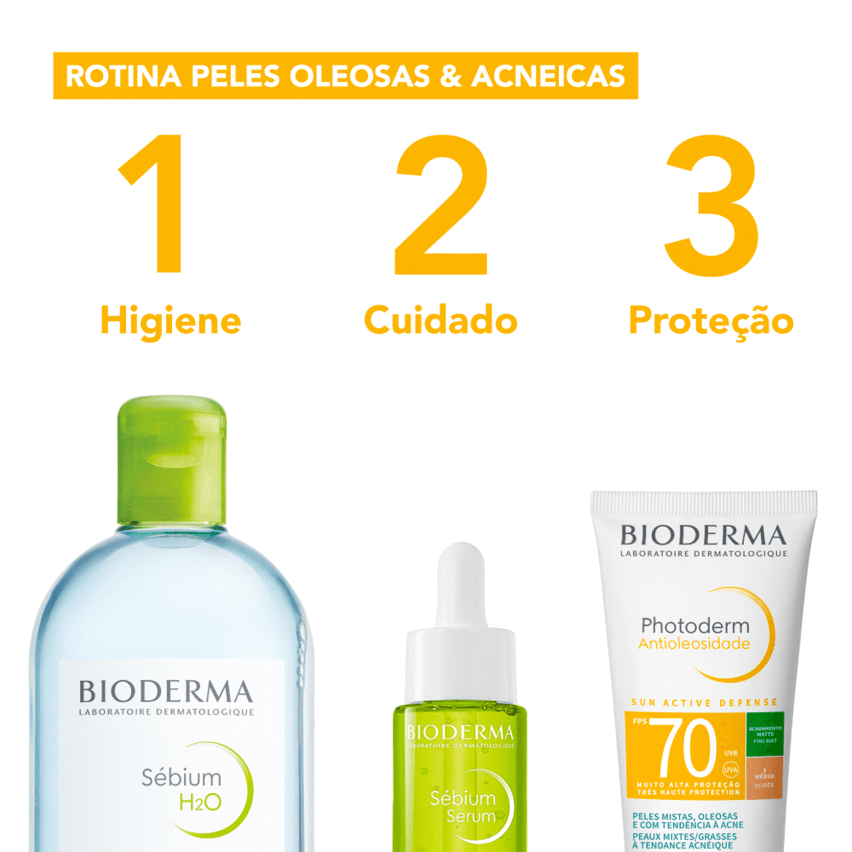 Protetor Solar Bioderma Photoderm Antioleosidade FPS 70 | Beleza na Web