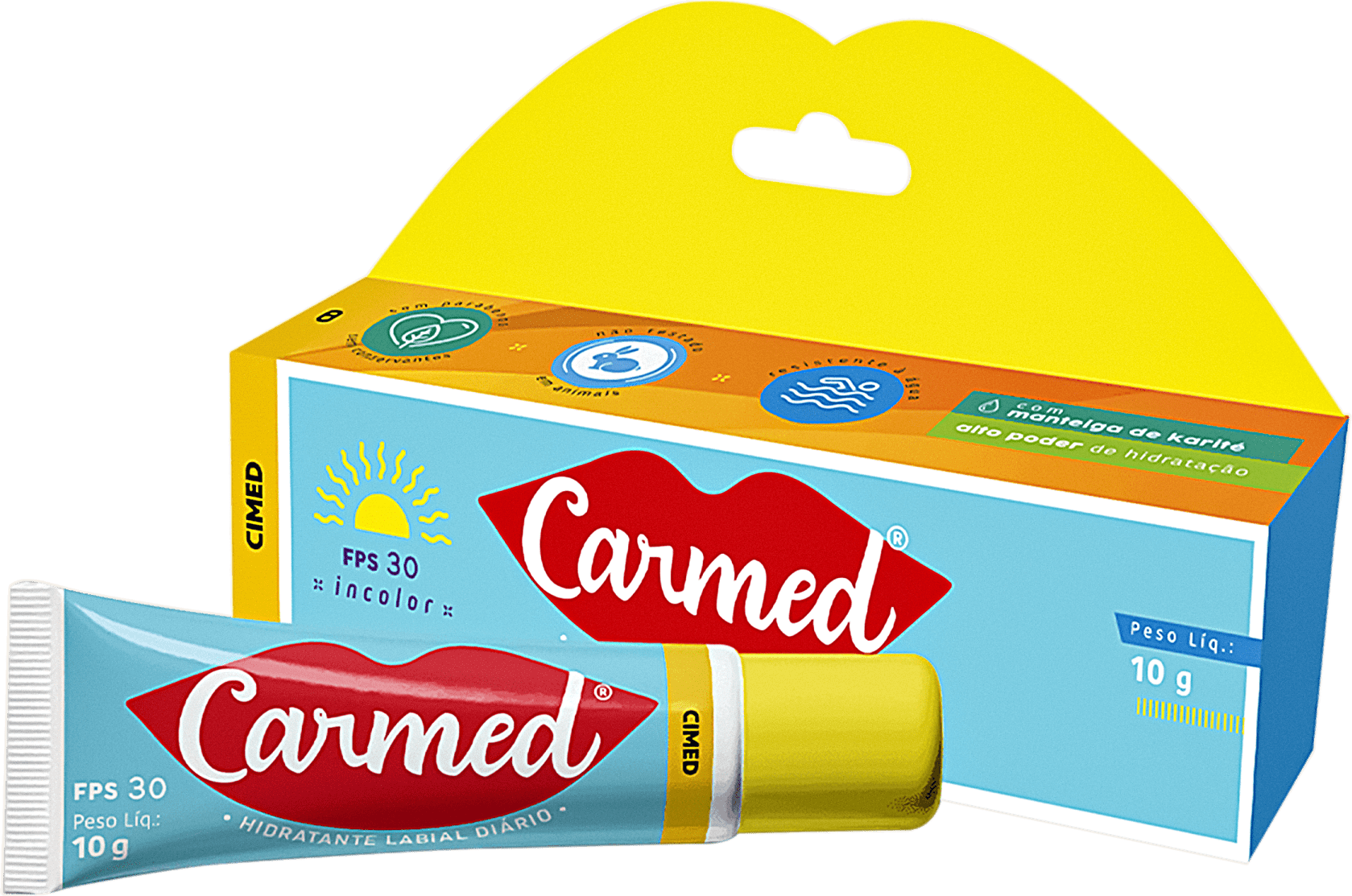 Protetor Solar Labial Cimed Carmed FPS30 | Beleza na Web