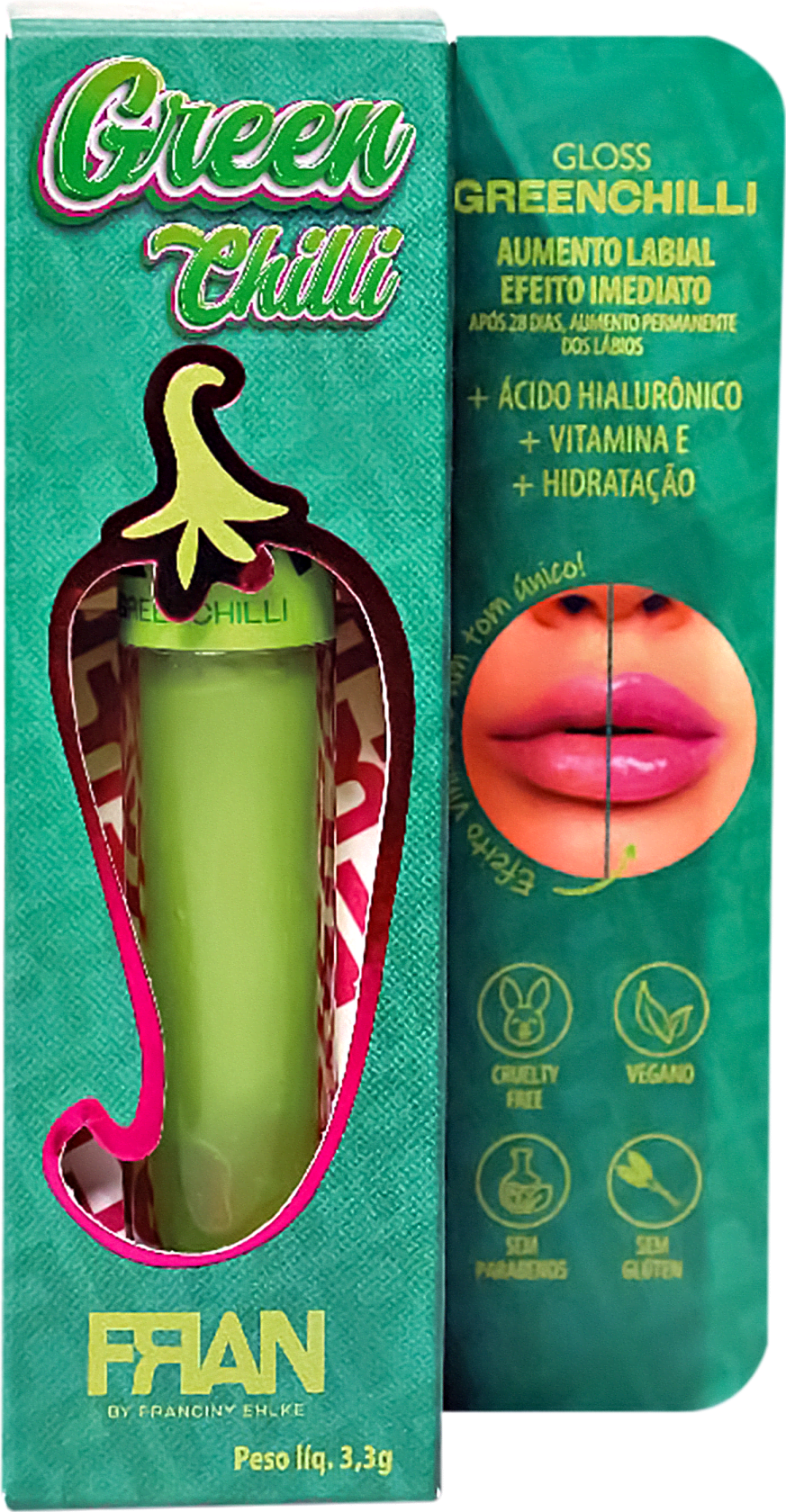 Gloss Labial Franciny Ehlke LipChilli Greenchilli | Beleza na Web