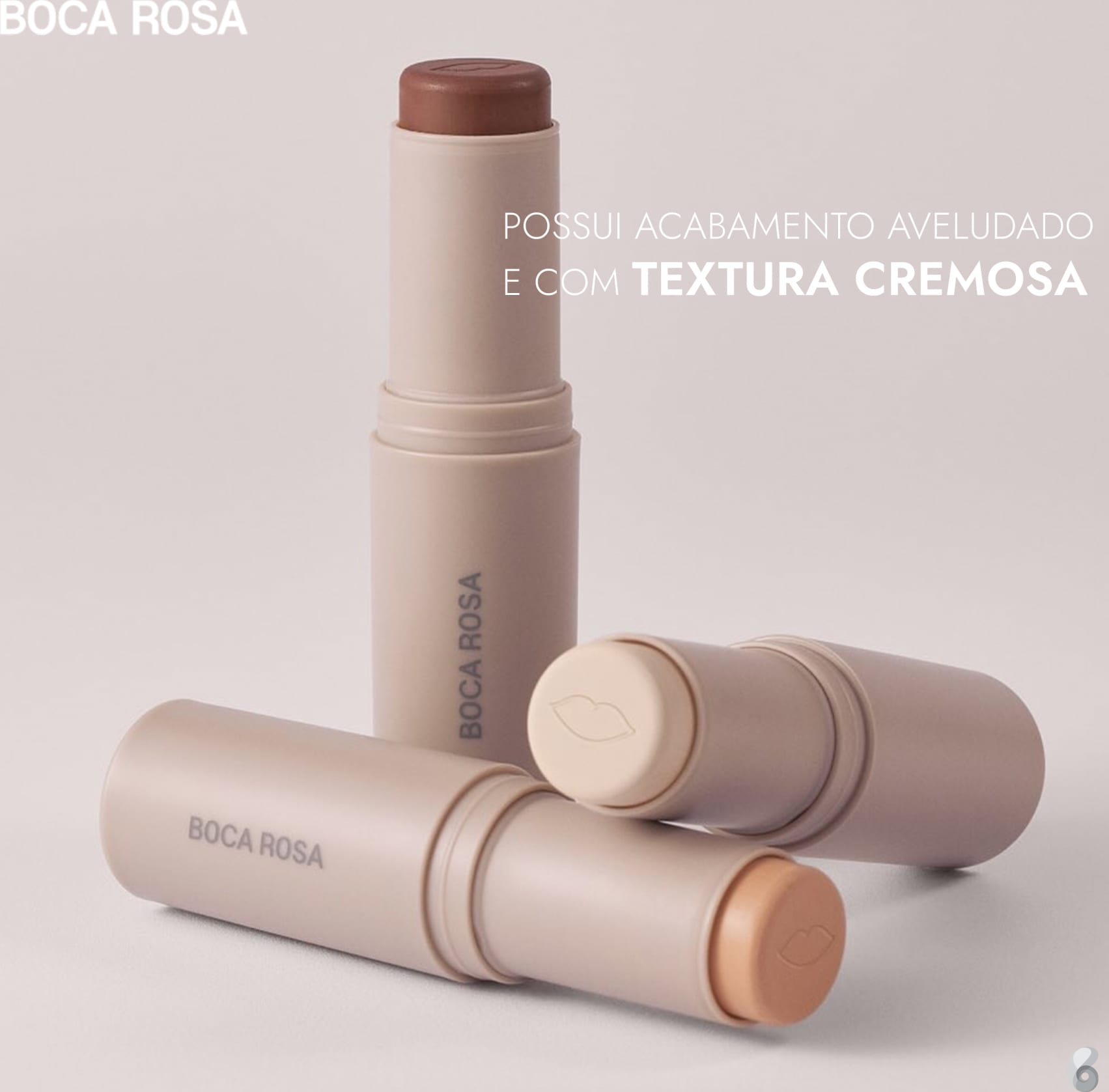 Boca Rosa Stick Pele BR01 | Beleza na Web