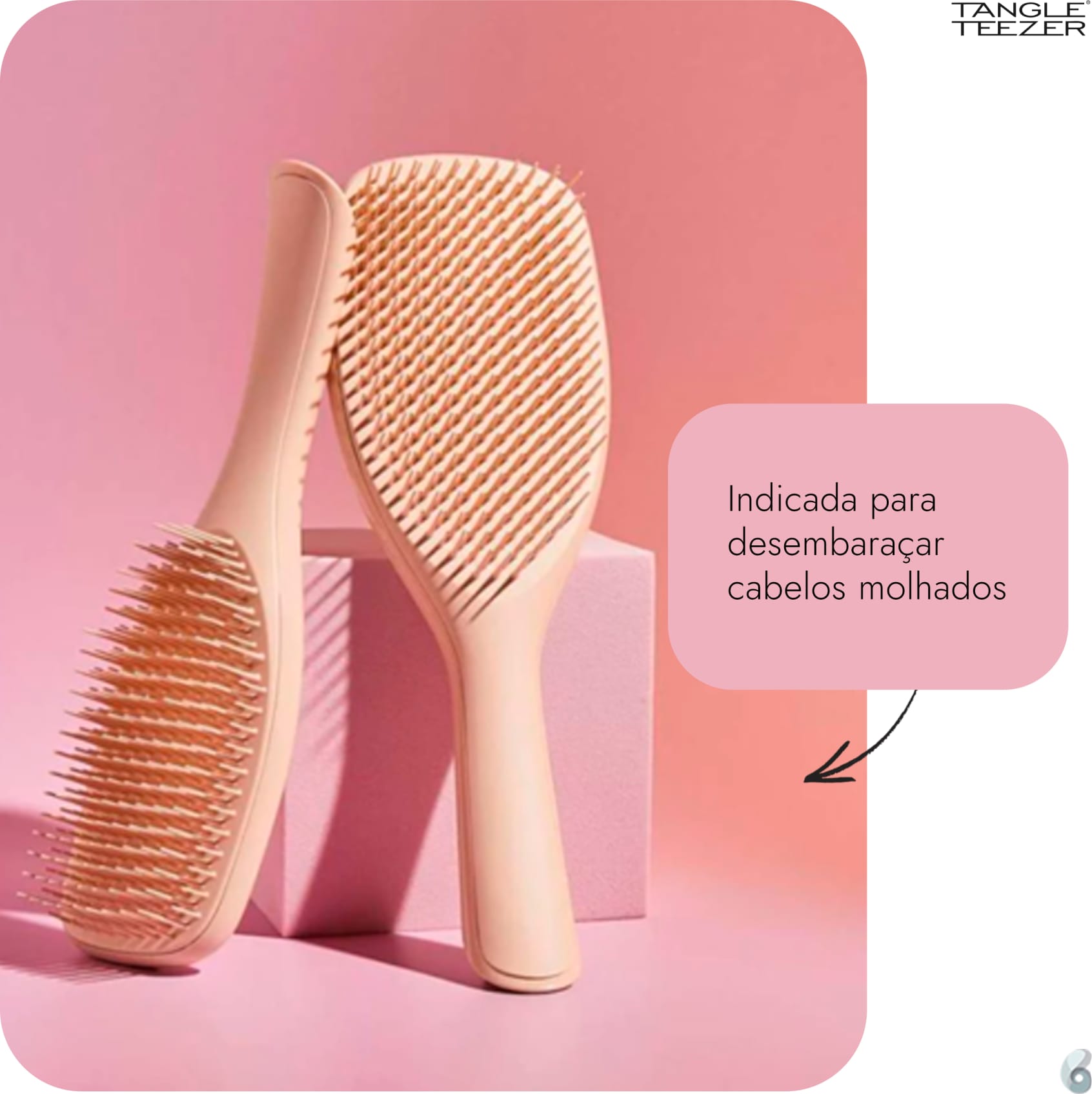 Tangle Teezer Wet Detangler The Ultimate Detangler Large Vanilla Escova ...